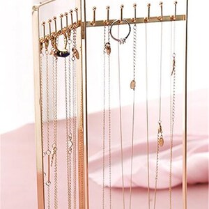 Gold Earring Display, Gold Necklace Display, Gold Jewelry Organizer ...