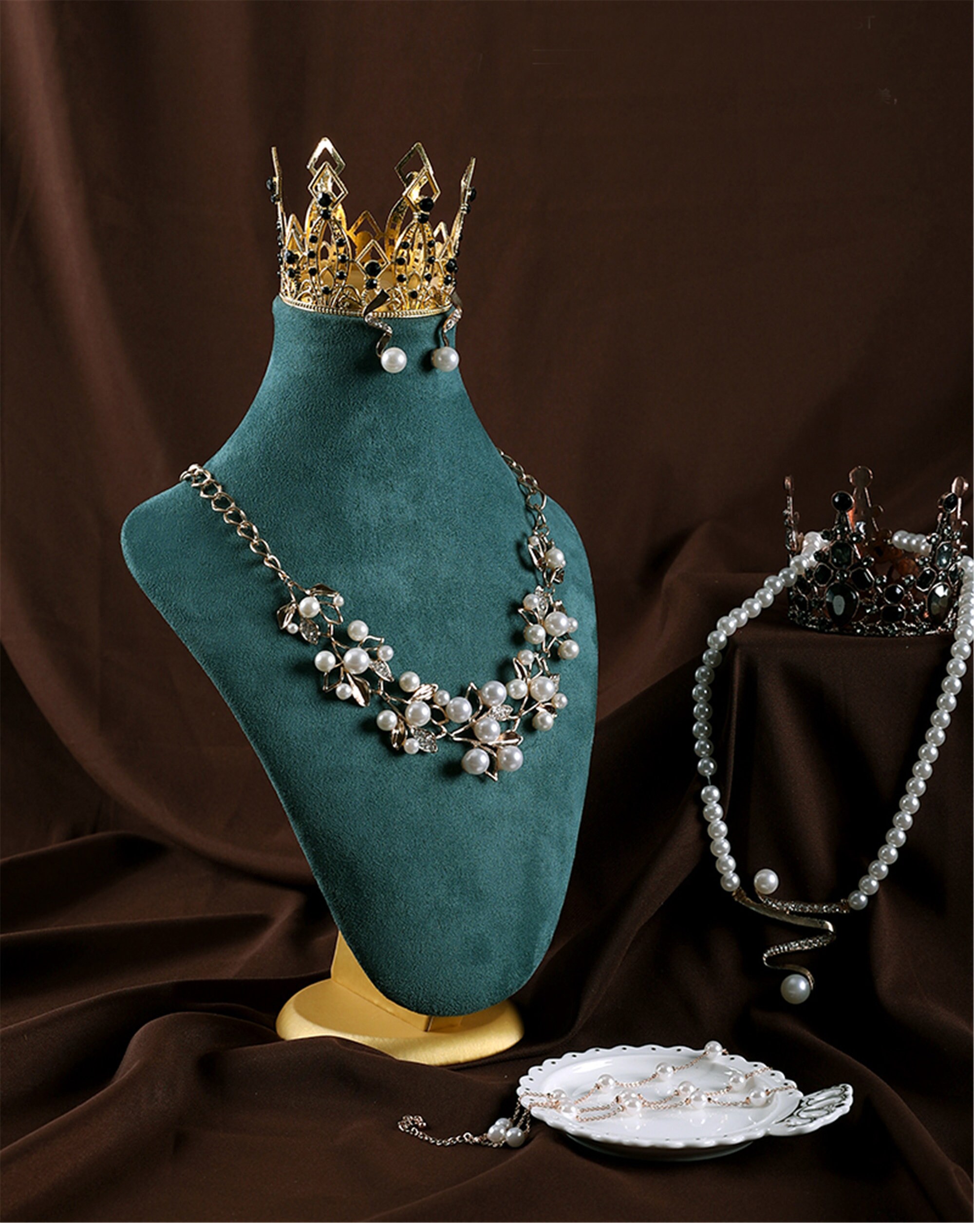 Green Jewelry Display Jewelry Organizer Stand Jewellery - Etsy