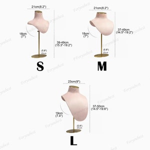 Necklace Bust, Necklace Holder, Mannequin Display, Jewelry Display,pink ...