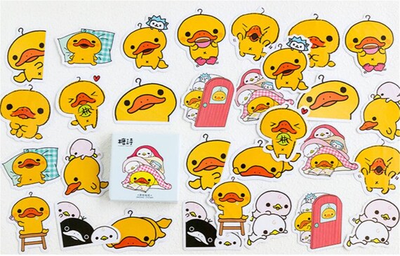 Duck stickers Pack Duck Sticker Set Deco sticker Decorative | Etsy