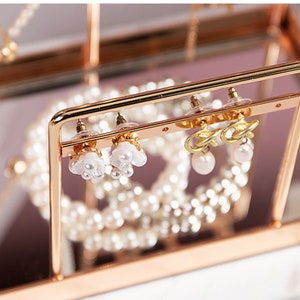 Gold Earring Display, Gold Necklace Organizer Stand, Necklace Display ...