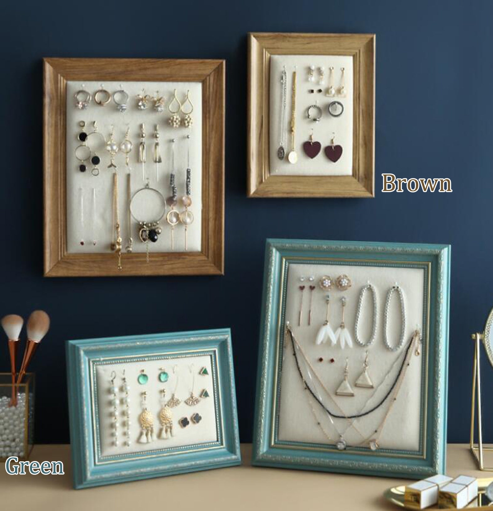 Wood Earring Display Frame Brooch Display Stand DS1005 - Etsy