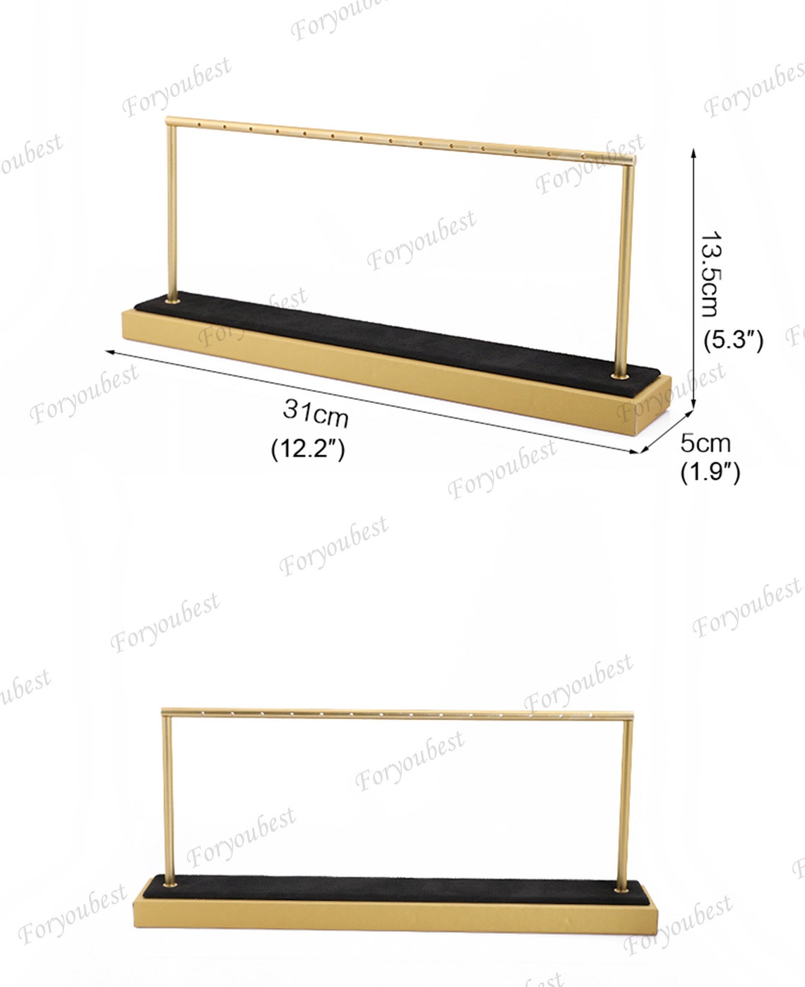 Black Earring Stand Gold Earring Display Earring Holder - Etsy