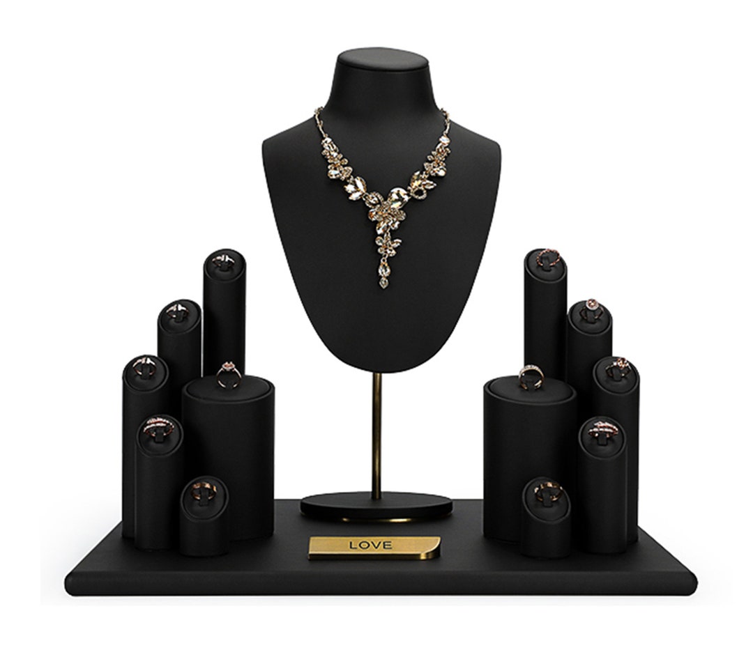 Black Necklace Bust Necklace Holder Necklace Display Jewelry Display Model Stand DS1947 Etsy