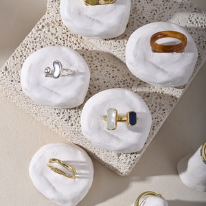 Gypsum Ring Display, Ring Organizer Stand, Ring Stand Holder,white Ring ...