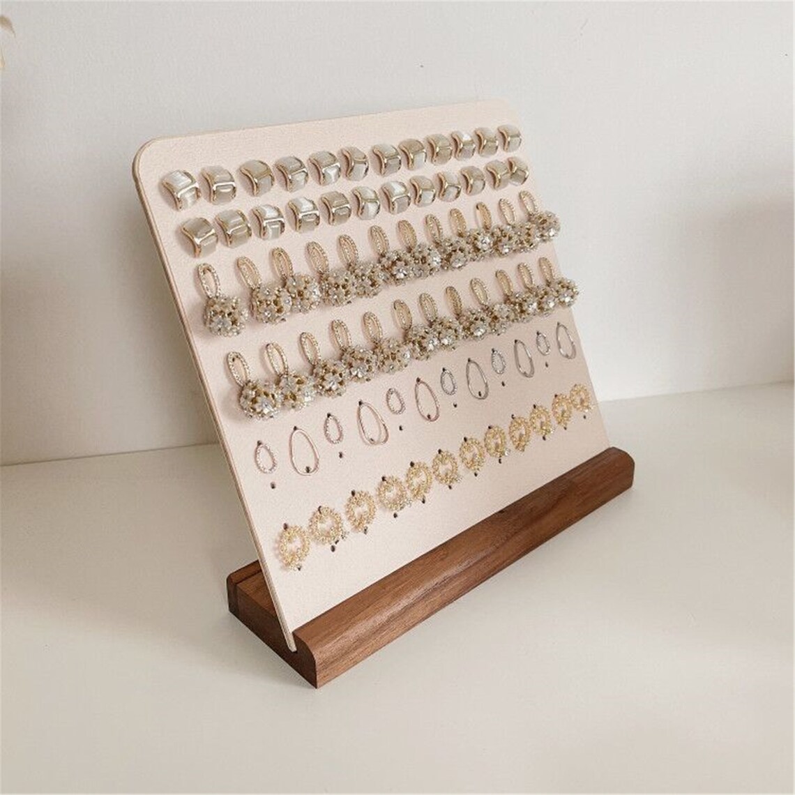 Wood Earring Display Earring Holder Earrings Display Wooden - Etsy