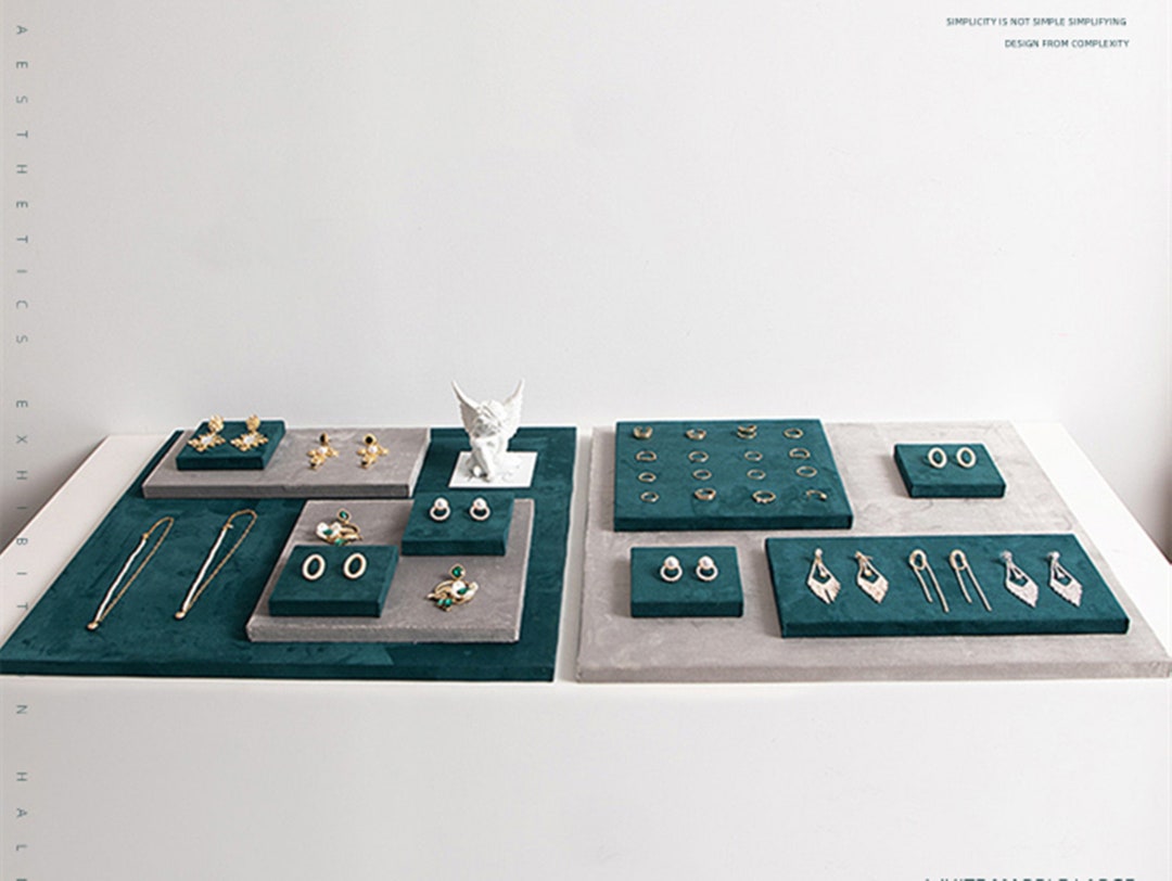 Velvet Jewelry Platform Tray, Jewelry Display, Jewelry Organizer Trays ...