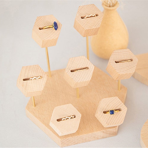 Wood Ring Display Ring Organizer Stand Ring Stand - Etsy