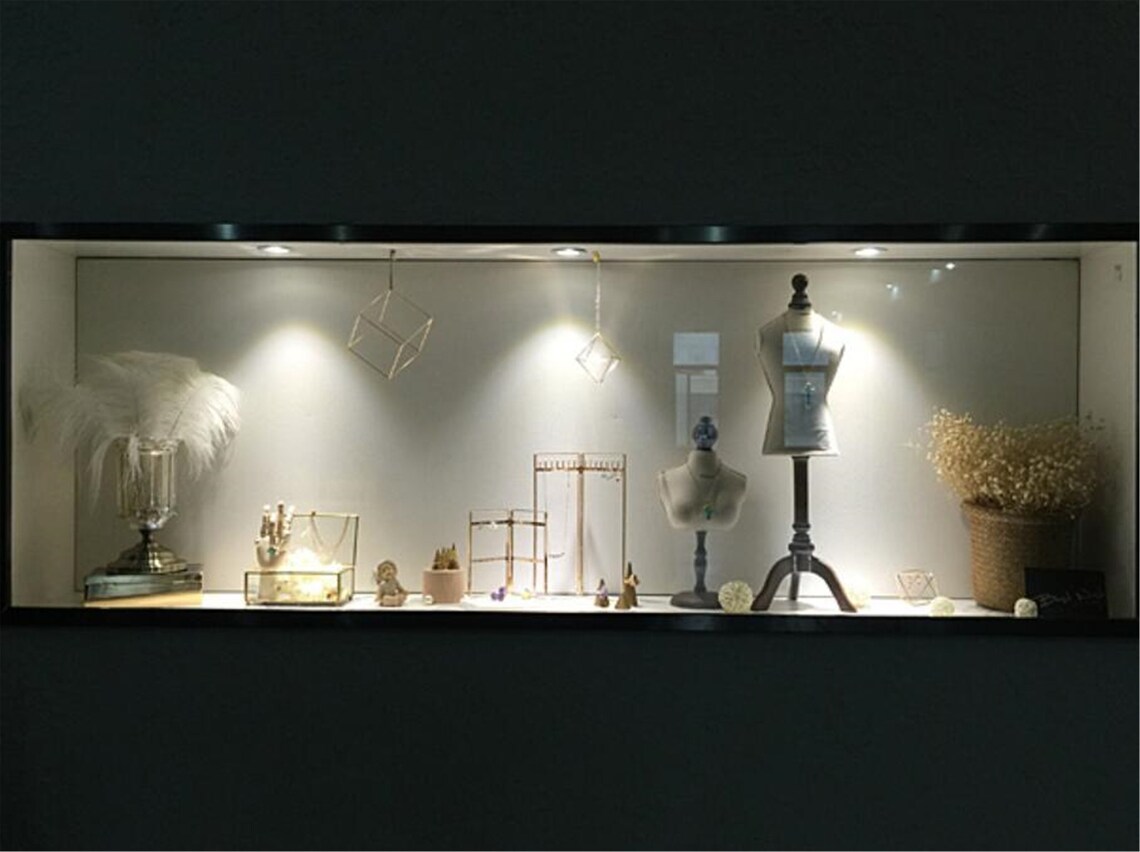 Gold earring display gold necklace display gold jewelry | Etsy