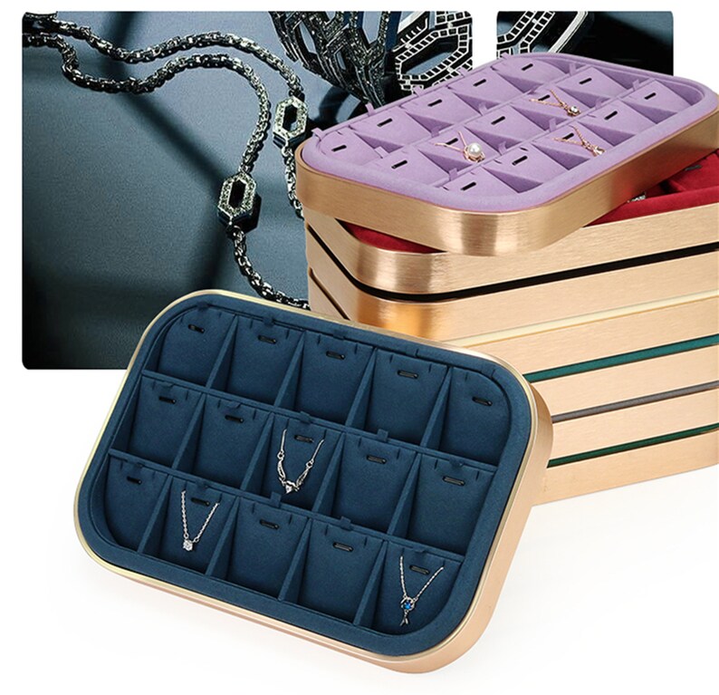 Velvet Pendant Holder Trays Pendant Display Trays Necklace - Etsy