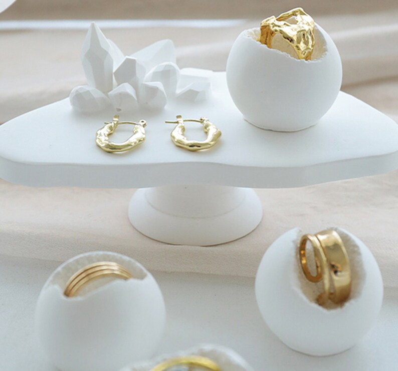 Gypsum Ring Display White Ring Stand White Jewelry Display - Etsy