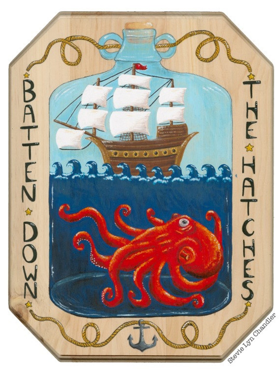 Batten Down the Hatches Giclee Art Print 11x14 - Etsy