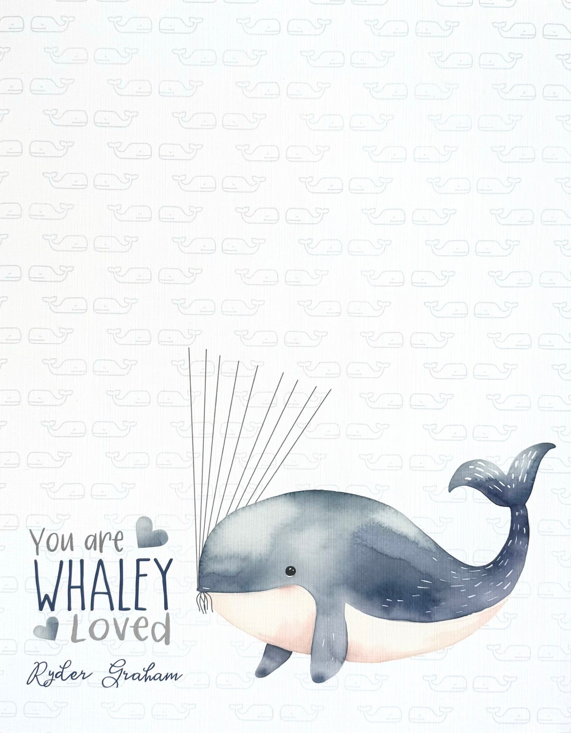 Whaley Loved Baby Shower Decor, Nautical Baby Shower Decorations, Whale ...