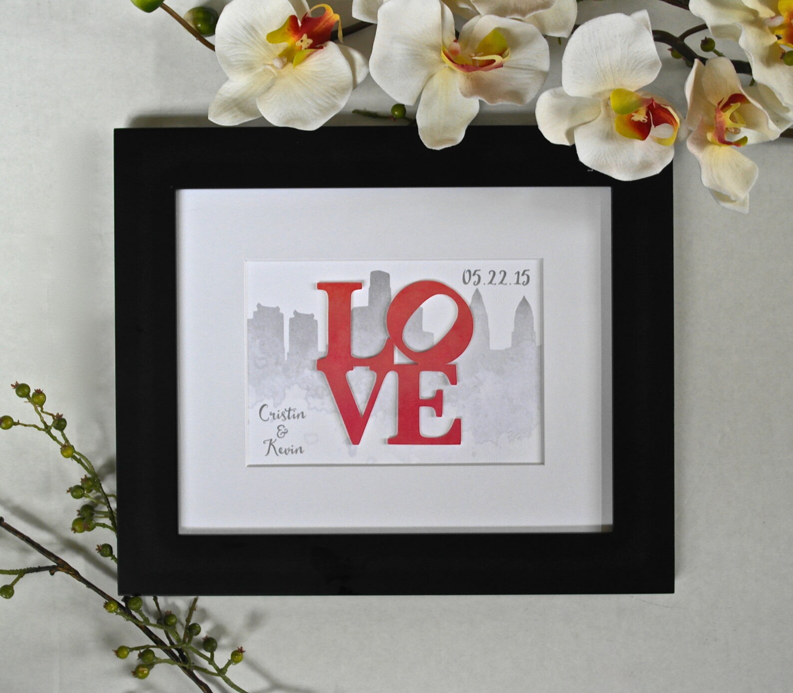 Unique Wedding Gift Philadelphia Skyline Philly Love Philly | Etsy