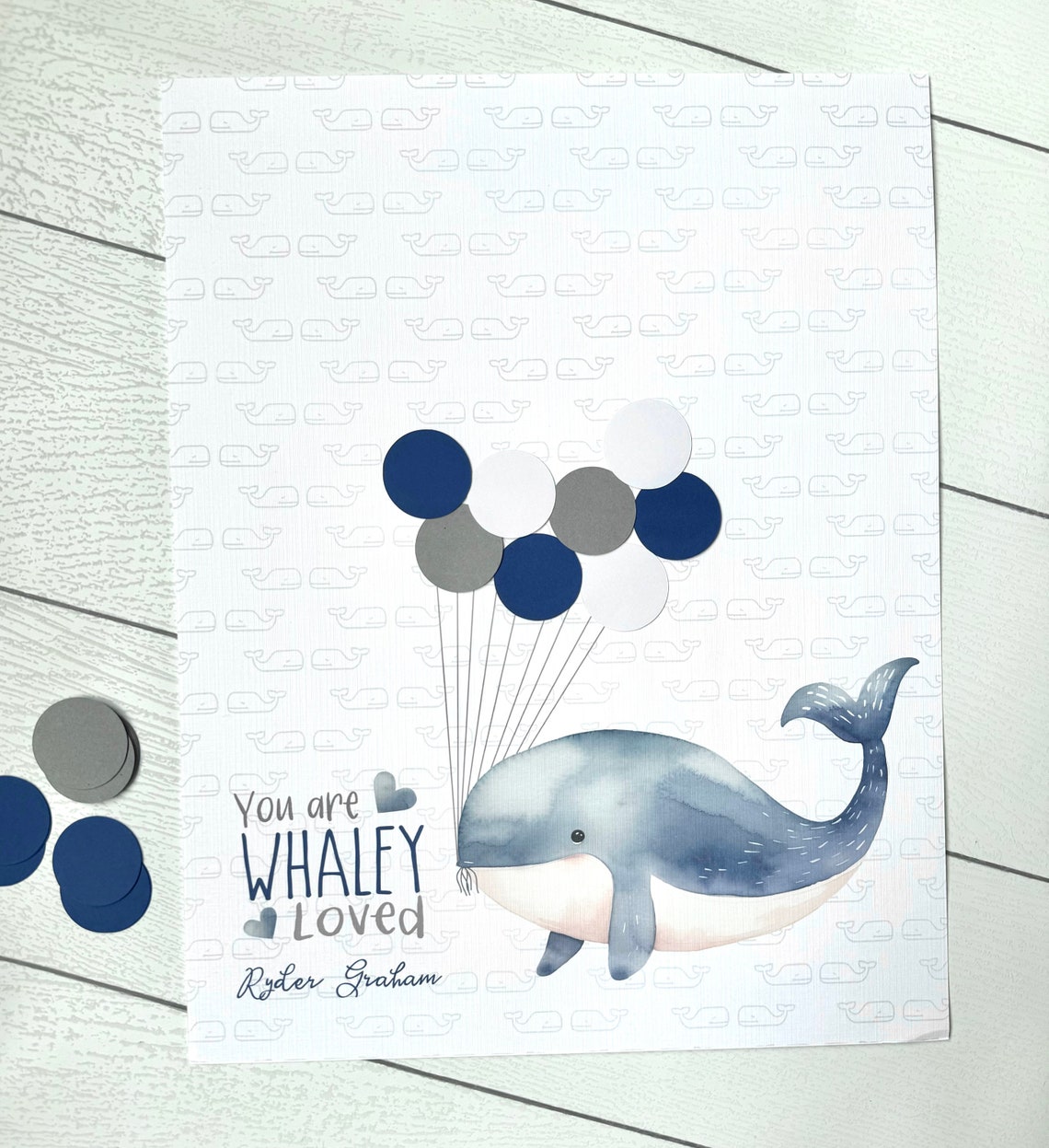 Whaley Loved Baby Shower Decor, Nautical Baby Shower Decorations, Whale ...