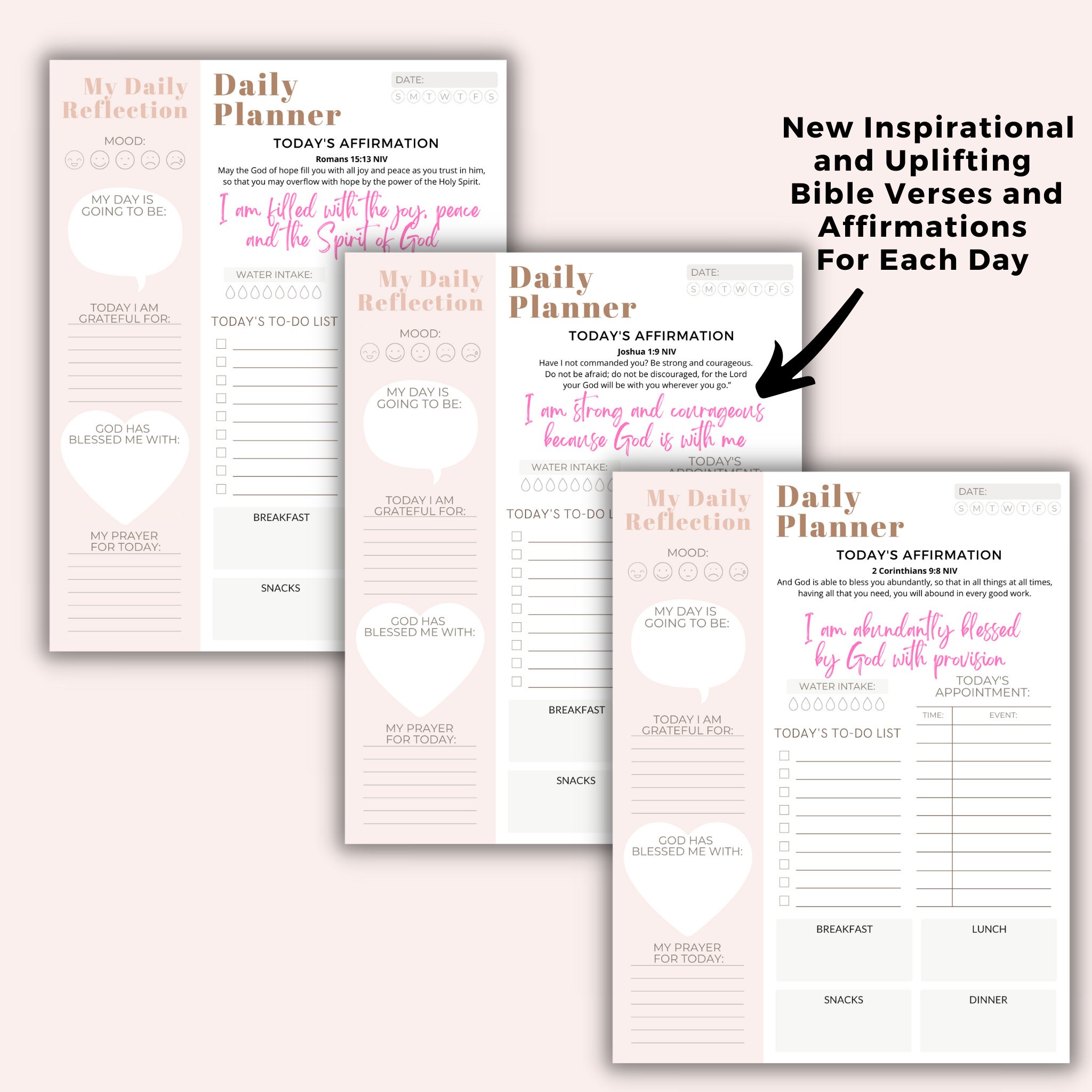 7 Day Christian Fast Meal Planner | Digital Download | Printable Meal ...