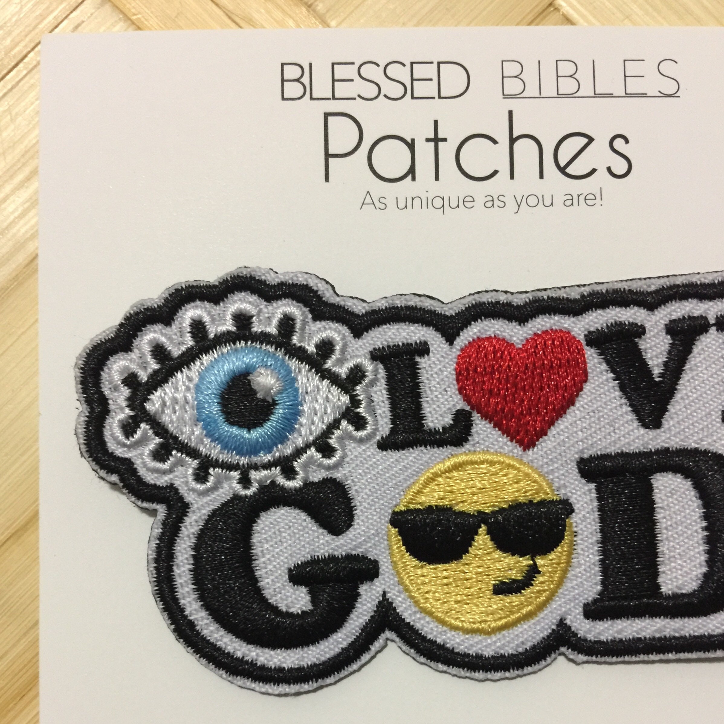 I Love God Iron-on Patch Size 3x2 1/2 - Etsy Australia