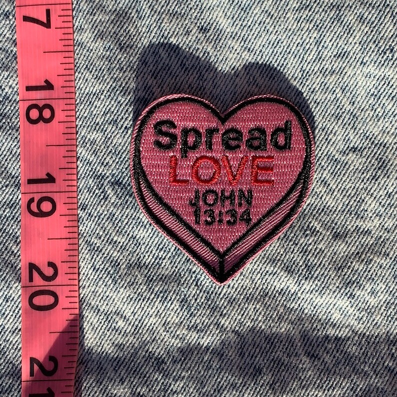 Spread Love Iron-on Patch John 13:34 Size 2x2 - Etsy