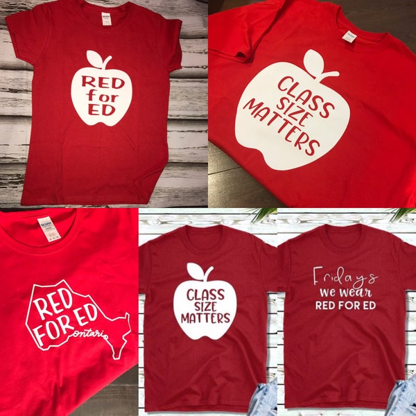 Red for Ed Tshirt - Etsy