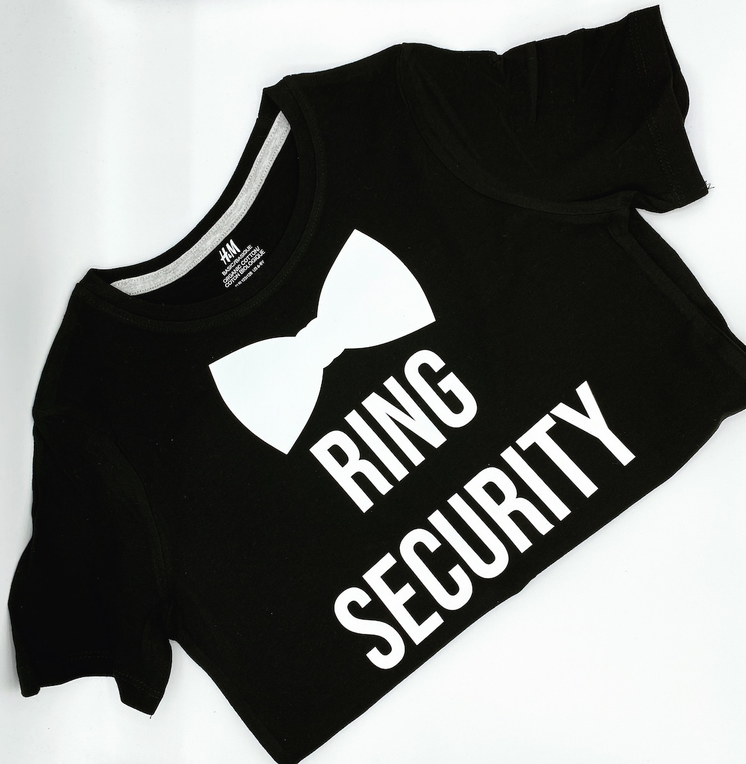 Ring Security Shirt, Ring Bearer Gift, Bridal Party Shirt, Boy Wedding ...