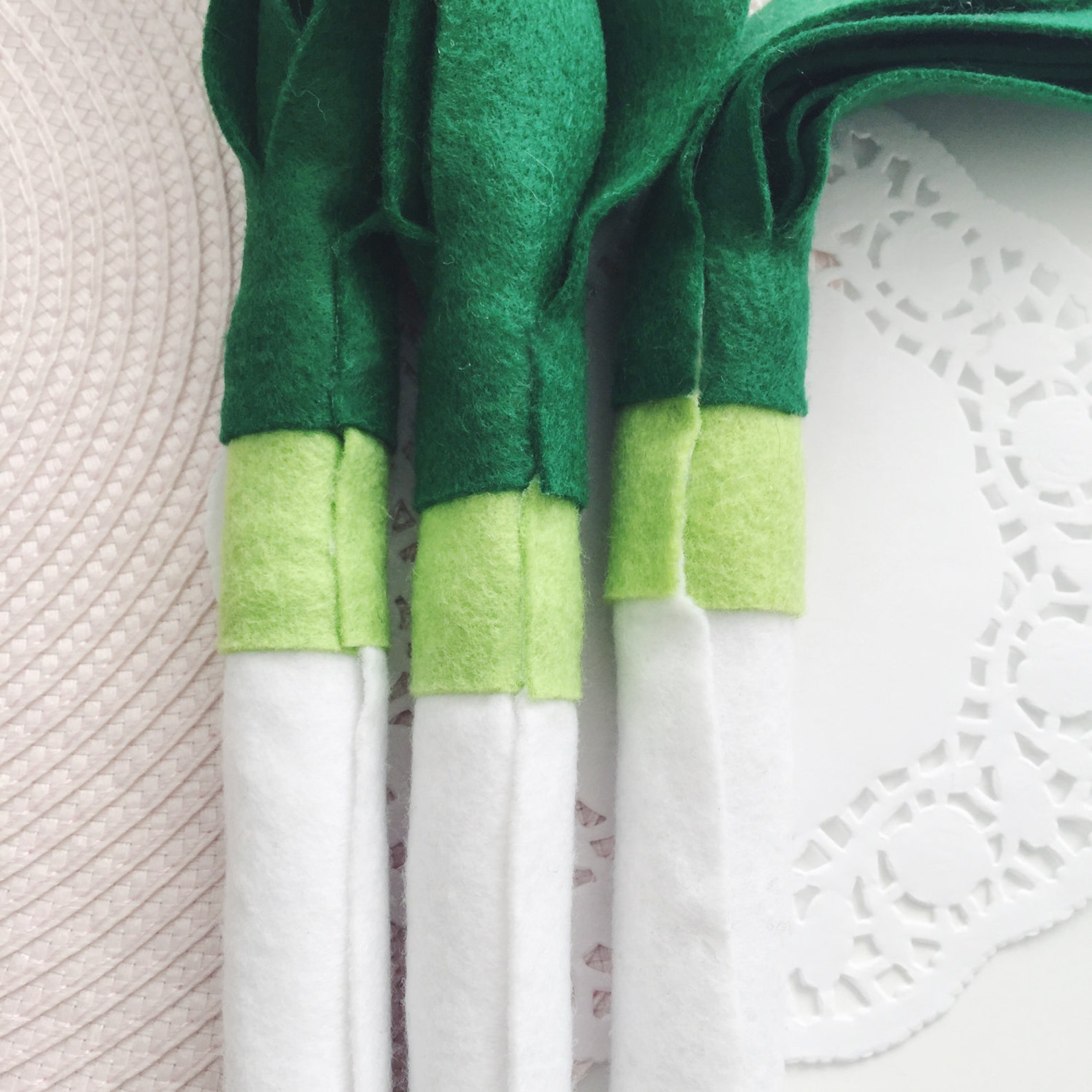 Pretend Play Felt Food Leek, Onion, Felt Play Vegetables, Vegetable ...