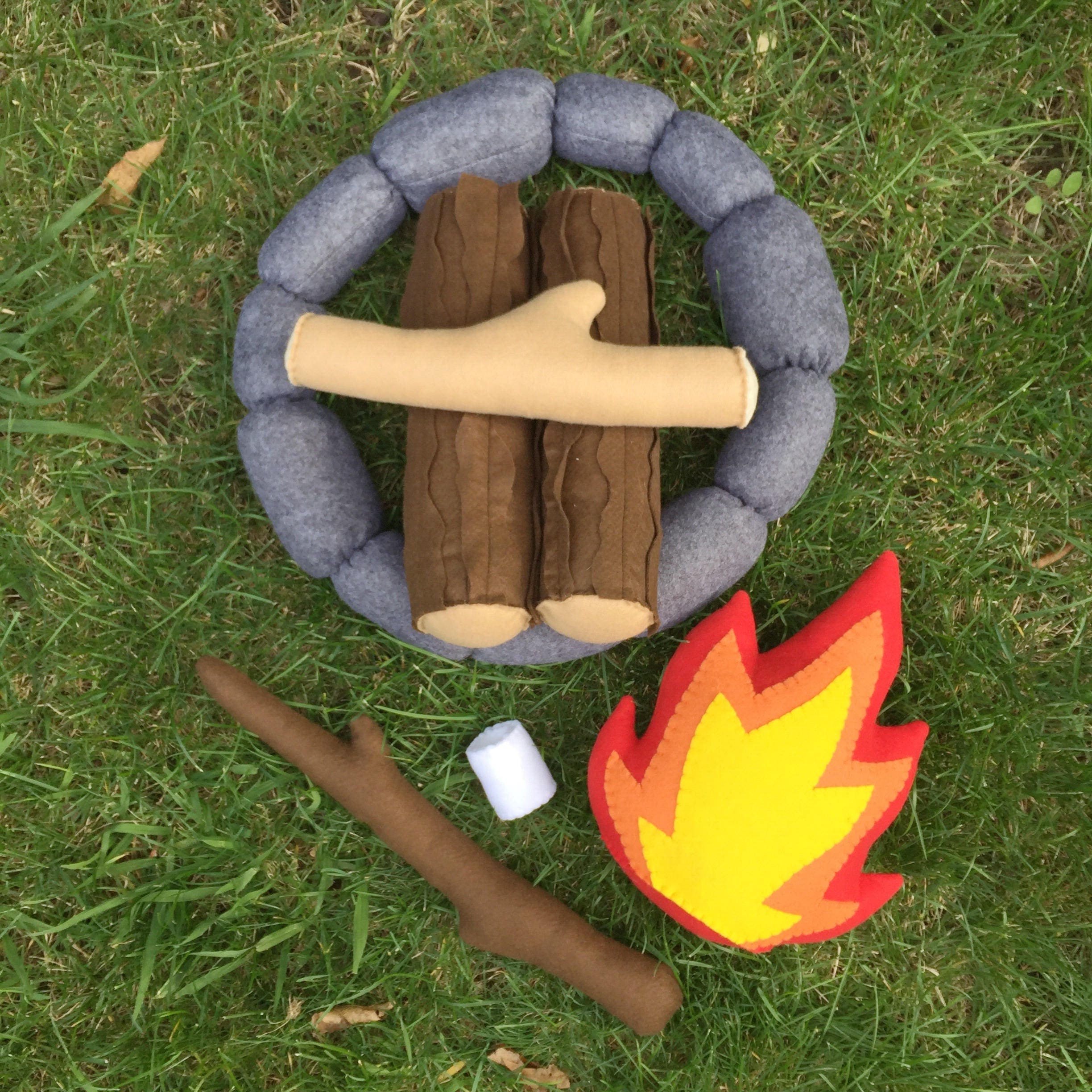 Felt Campfire Set Pretend Play Camping Imaginative Play | Etsy UK