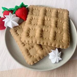 Felt Food Waffles, Pretend Play, Play Kitchen, Toddler Gift, Playhouse ...