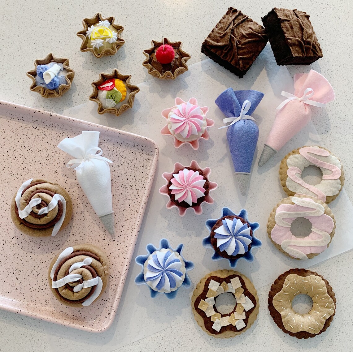 Felt Food Icing Piping Bags, Play Kitchen, Play House, Play Food, Role ...