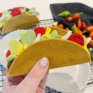 Mexican Pretend Play Food, Felt Food Play Tacos, Enchiladas and Nachos ...