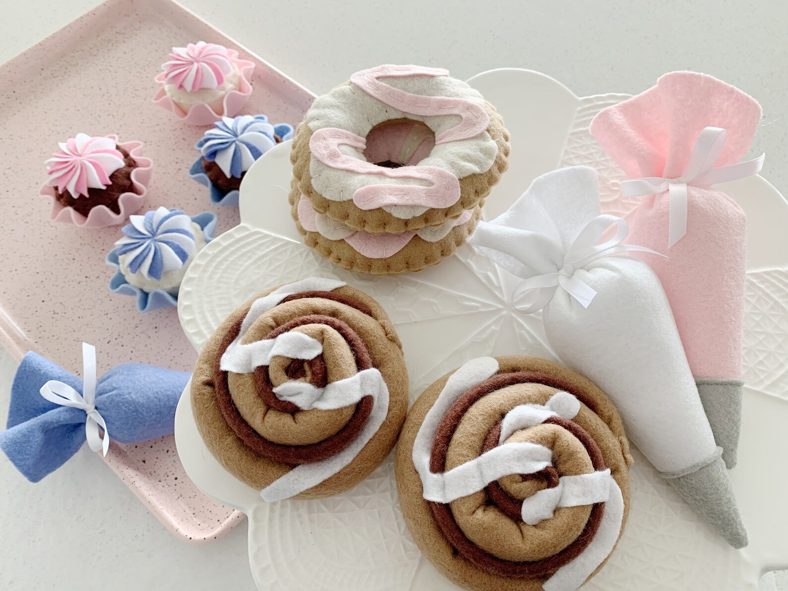 Felt Food Icing Piping Bags, Play Kitchen, Play House, Play Food, Role ...