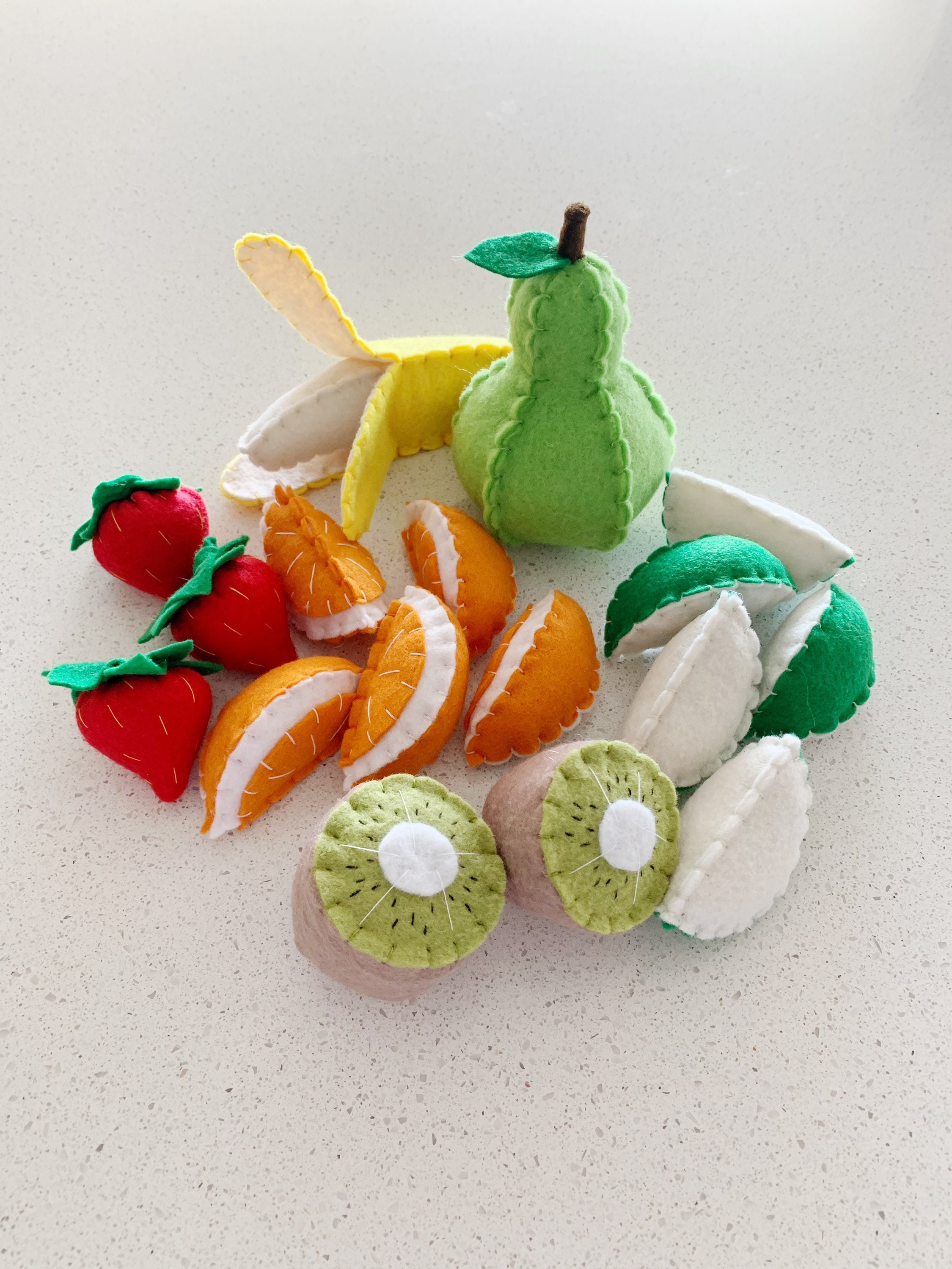 Felt Play Food Fruit Set Pretend Play Kitchen Play Shop | Etsy Australia