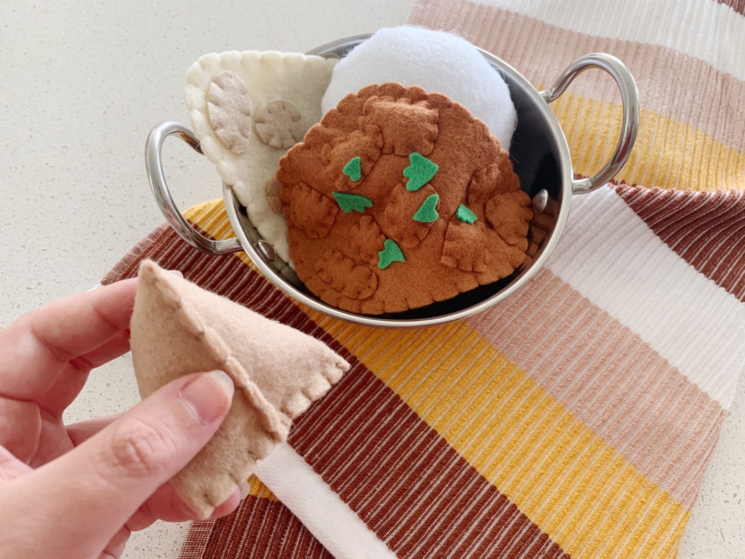 Pretend Play Felt Food Curry, Felt Rice, Balti Dish, Learning Through ...