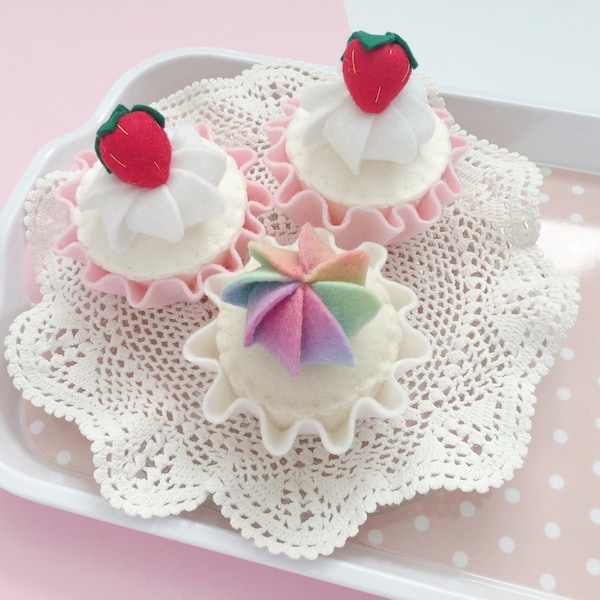 Felt Cupcakes - Etsy
