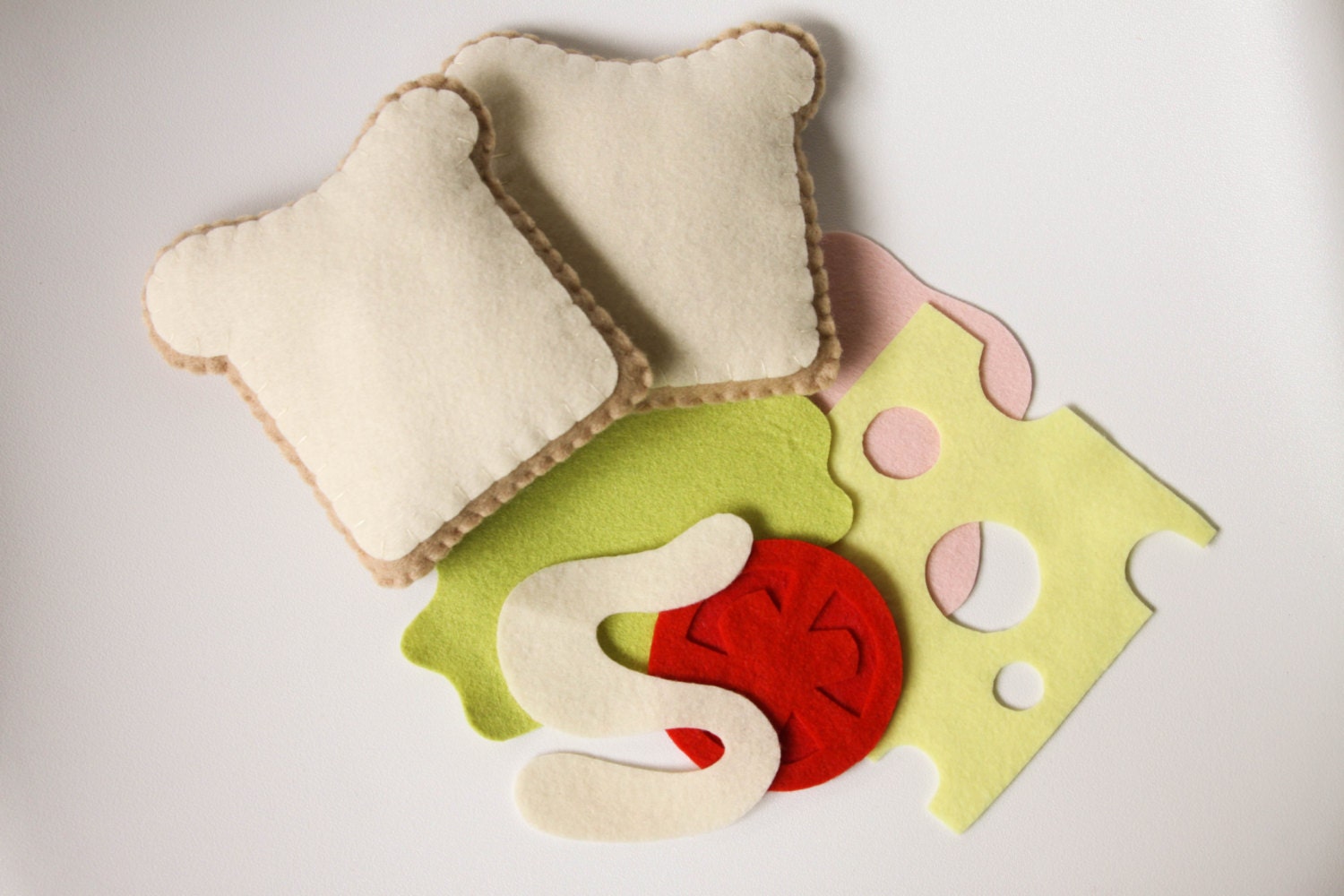 Felt Play Food Sandwich Set Felt Bread Play Kitchen Felt - Etsy Australia