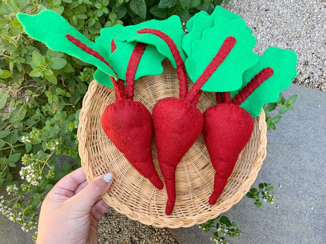 Felt Food Beetroot, Play Food Beets, Felt Vegetables, Pretend Play ...
