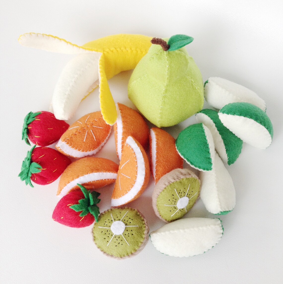 Felt Play Food Fruit Set Pretend Play Kitchen Play Shop - Etsy Australia