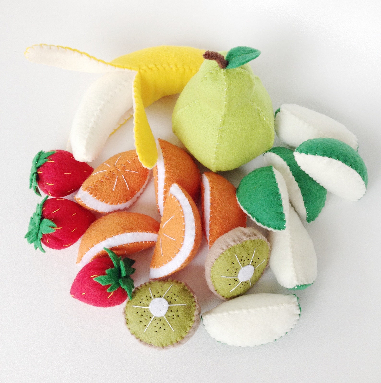 Felt Play Food Fruit Set Pretend Play Kitchen Play Shop - Etsy Australia