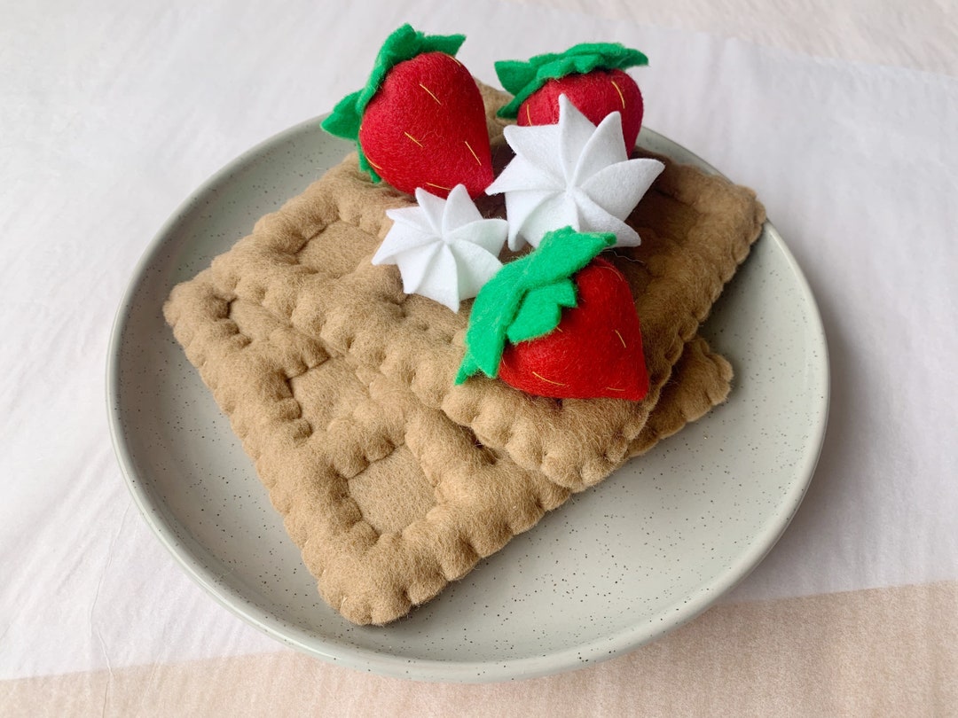 Felt Food Waffles, Pretend Play, Play Kitchen, Toddler Gift, Playhouse ...