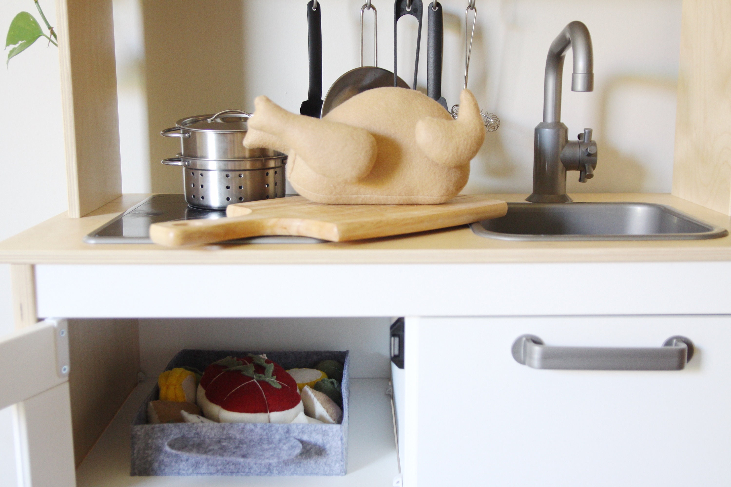 Felt Food Roast Chicken Play Food Roast Vegetables Play - Etsy Australia