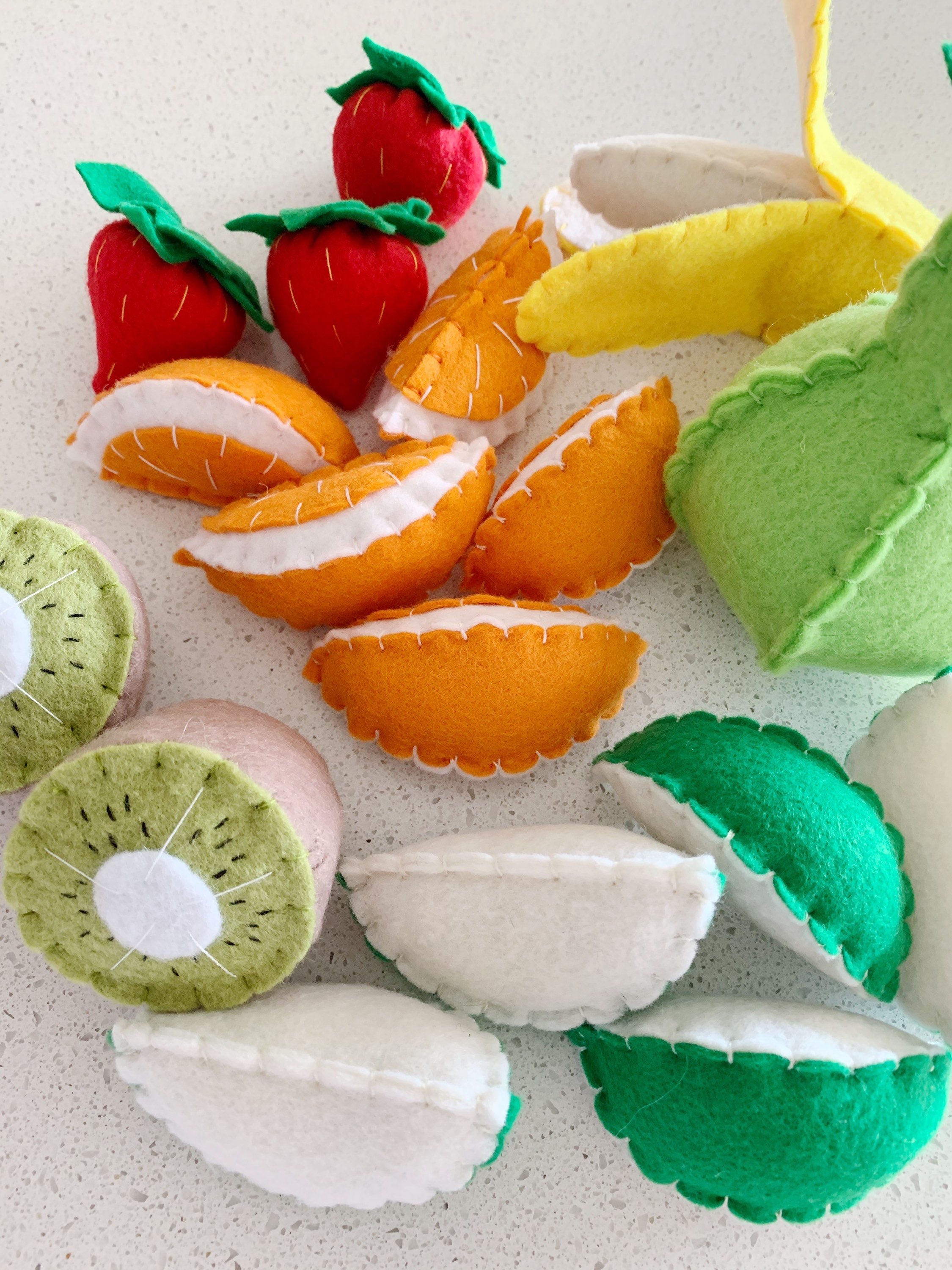 Felt Play Food Fruit Set Pretend Play Kitchen Play Shop - Etsy Australia