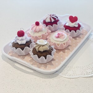 Felt Food Cupcakes, Tea Party, Play Food, Pretend Play Kitchen, Play ...