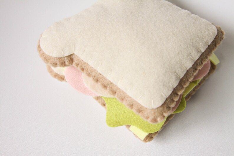 Felt Play Food Sandwich Set Felt Bread Play Kitchen Felt | Etsy Australia