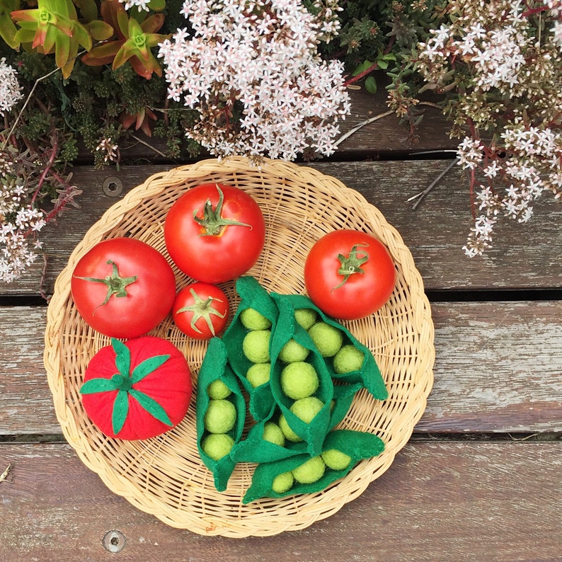 Felt Food Tomatoes Play Food Vegetables Pretend Play - Etsy