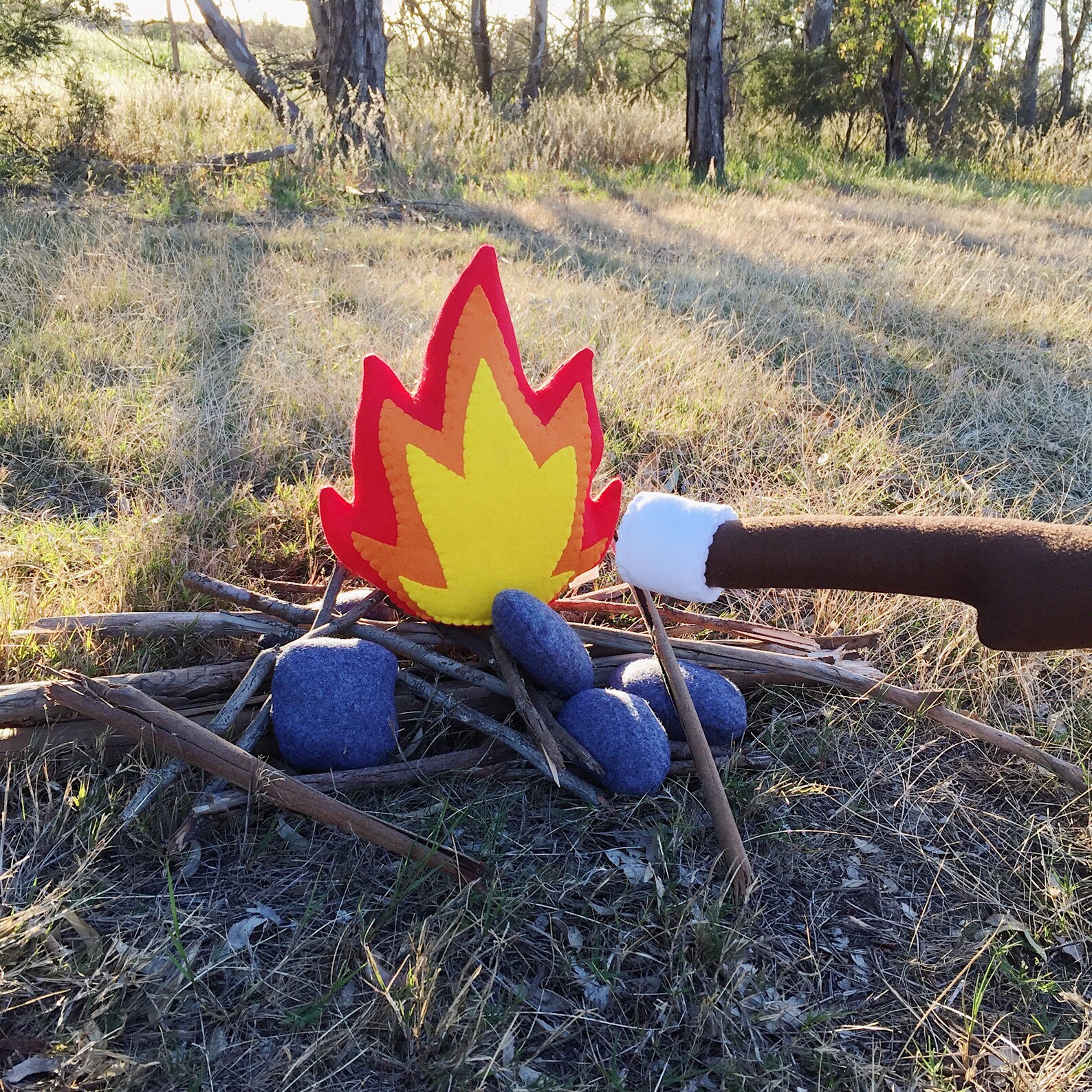 Felt Campfire Set Pretend Play Camping Imaginative Play | Etsy Australia