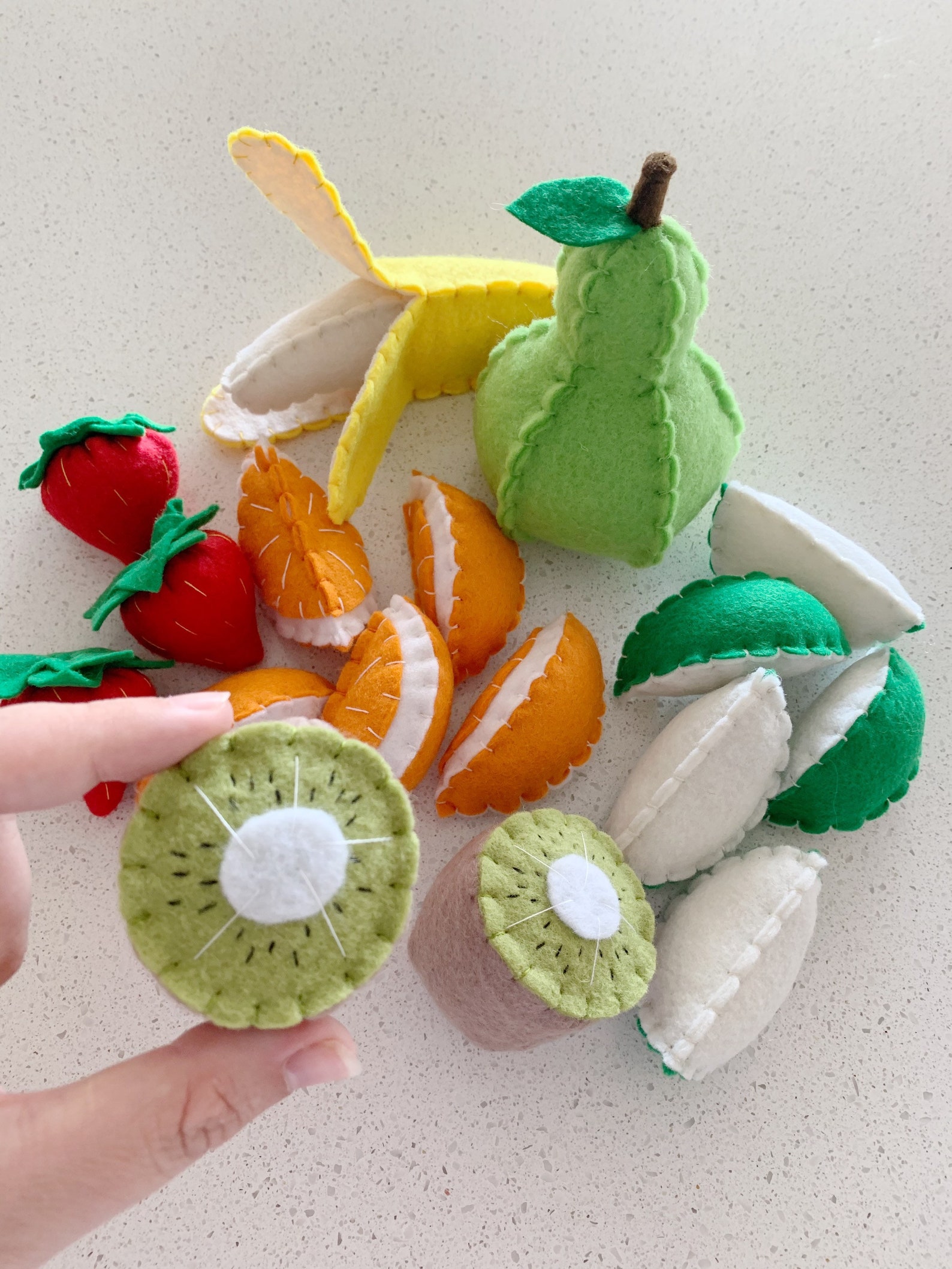 Felt Play Food Fruit Set Pretend Play Kitchen Play Shop - Etsy Australia