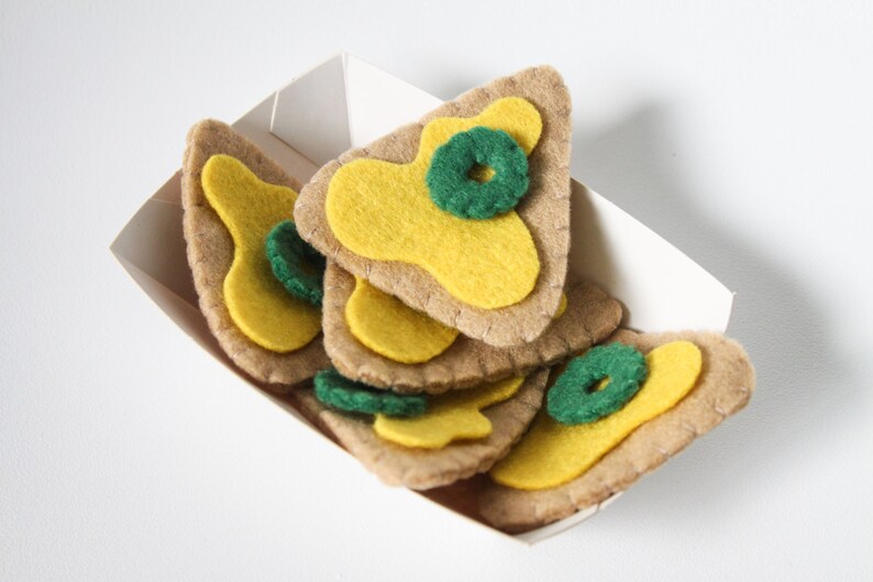 Mexican Pretend Play Food, Felt Food Play Tacos, Enchiladas and Nachos ...