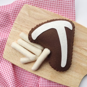 Felt Play Food Steak, Felt Meat, Pretend Play, Play Shop, Play House ...