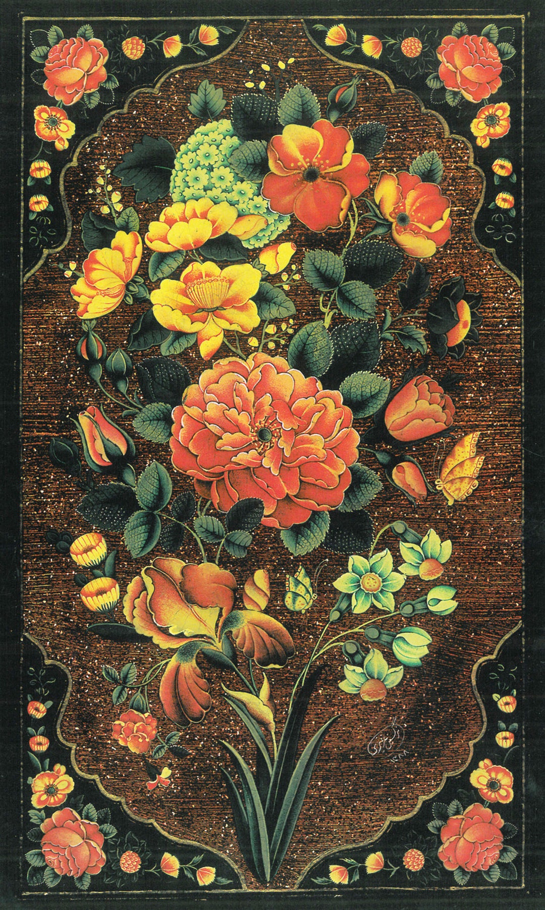 Islamic Art Gol O Morgh Home Decor Wall Decor Giclee Art Print Poster ...