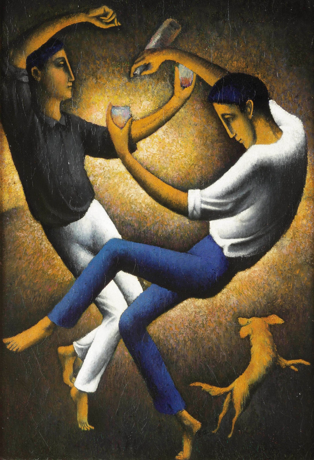 Les Deux Basques by Félix Elie Tobeen Home Decor Wall Decor - Etsy