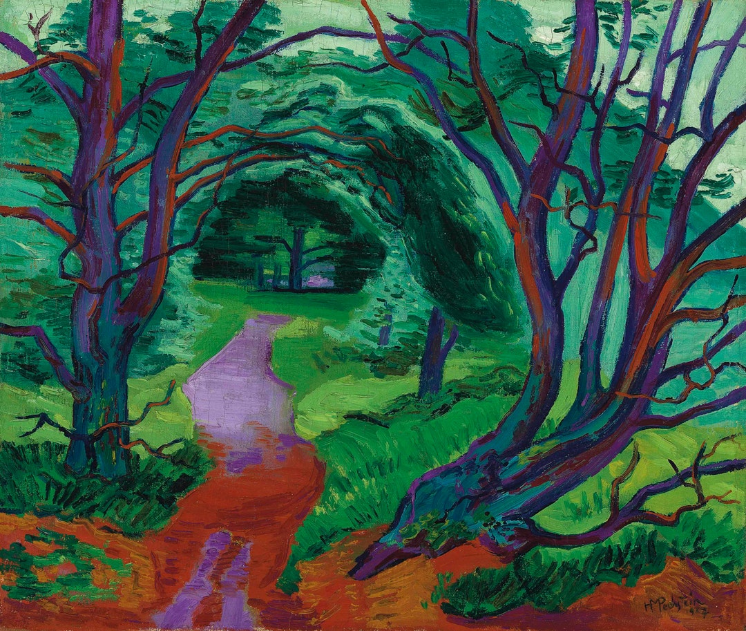 Waldweg by Hermann Max Pechstein Home Decor Wall Decor Giclee Art Print ...